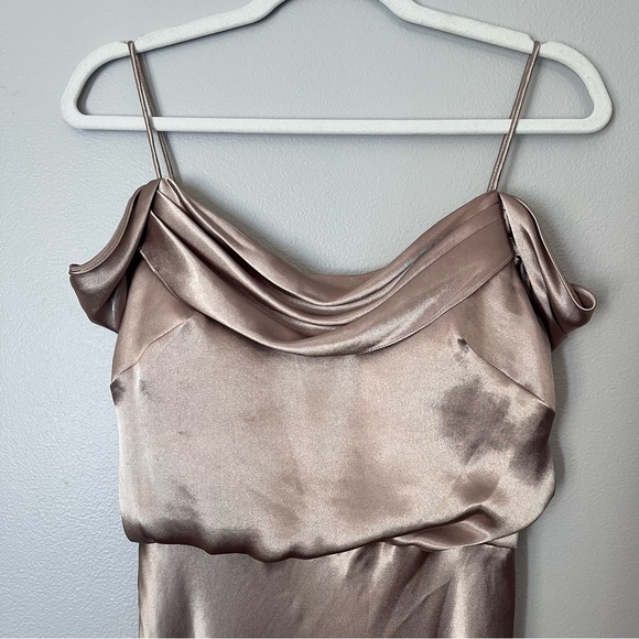 Jenny Yoo | Dresses | Jenny Yoo Serena Off The Shoulder Cowl Neck Satin ...